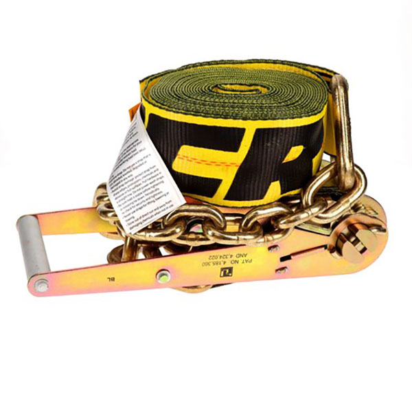 3" x 27' Ratchet Straps with Chain Anchors Ancra p/n 48987-24|Parallel ...