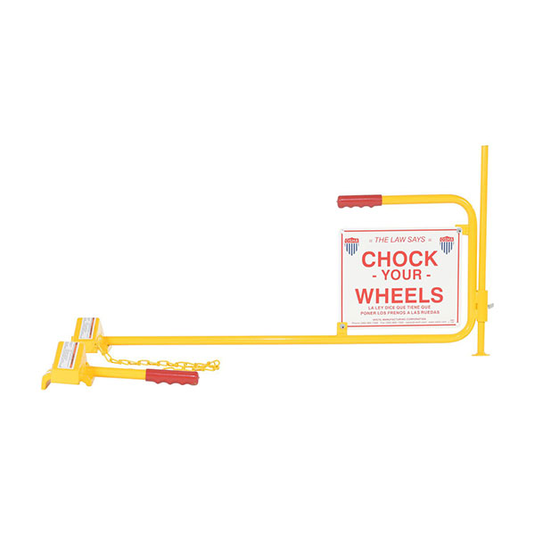 Steel Rail Chock W/ Flag Rail Chock|Parallel Industrial