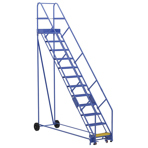 Rolling Warehouse Ladders 12-16 Steps|Parallel Industrial